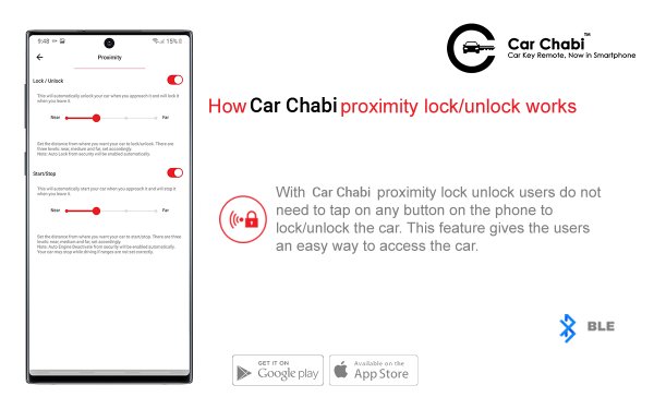 How Car Chabi proximity lock unlock works - Car Chabi